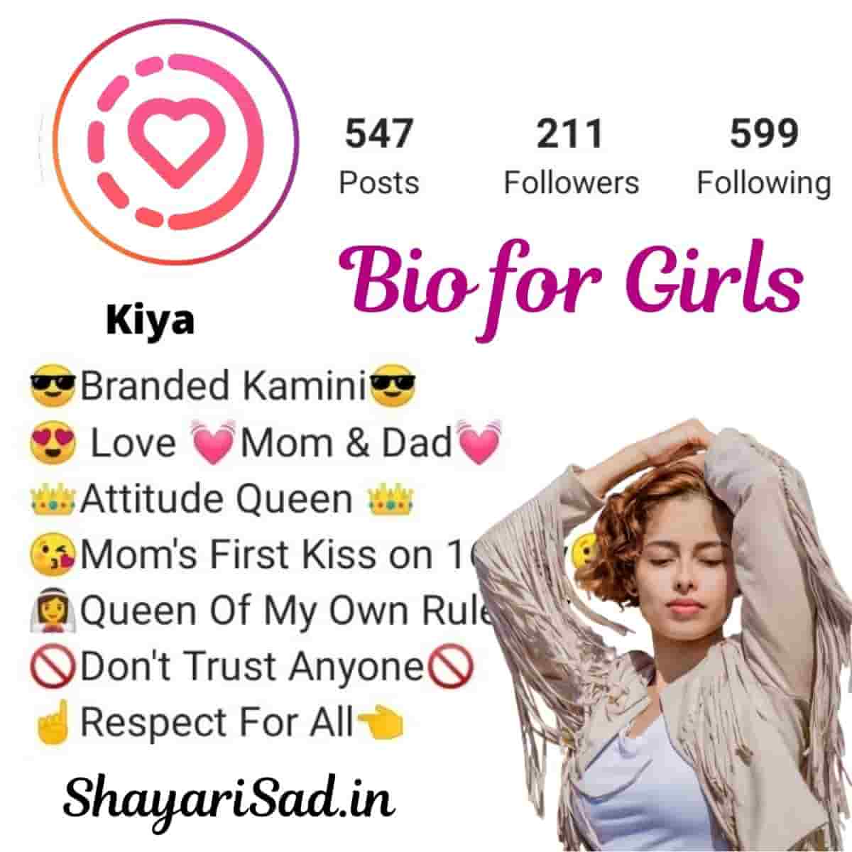 620+ Best Instagram Bio for Girls – Cool, Unique, Attitude and Stylish ...