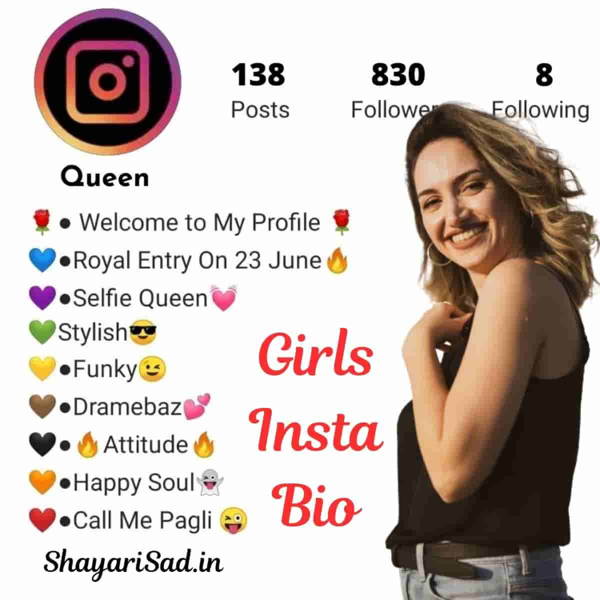 620+ Best Instagram Bio for Girls – Cool, Unique, Attitude and Stylish ...